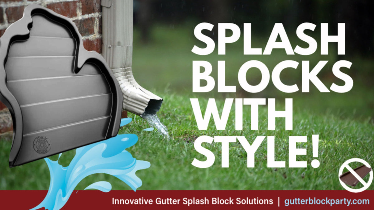 Gutter Block Party - Innovative & Fun Gutter Splash Block Solutions